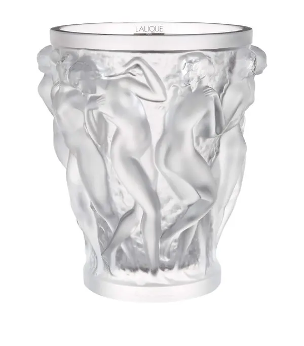 Lalique Crystal Bacchantes Vase - Clear