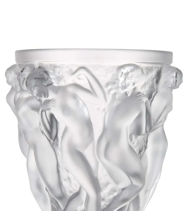 Lalique Crystal Bacchantes Vase - Clear