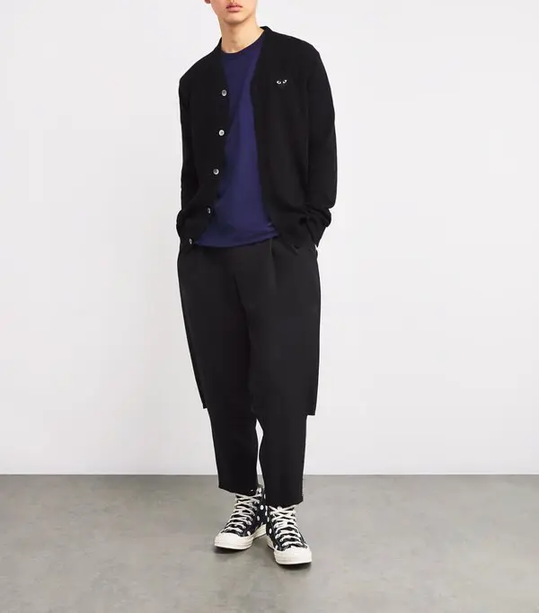 Play Comme Des Garcon Heart Logo T-shirt - Navy