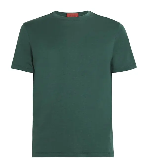 Isaia Silk-cotton T-shirt - Green