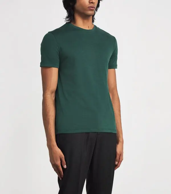 Isaia Silk-cotton T-shirt - Green