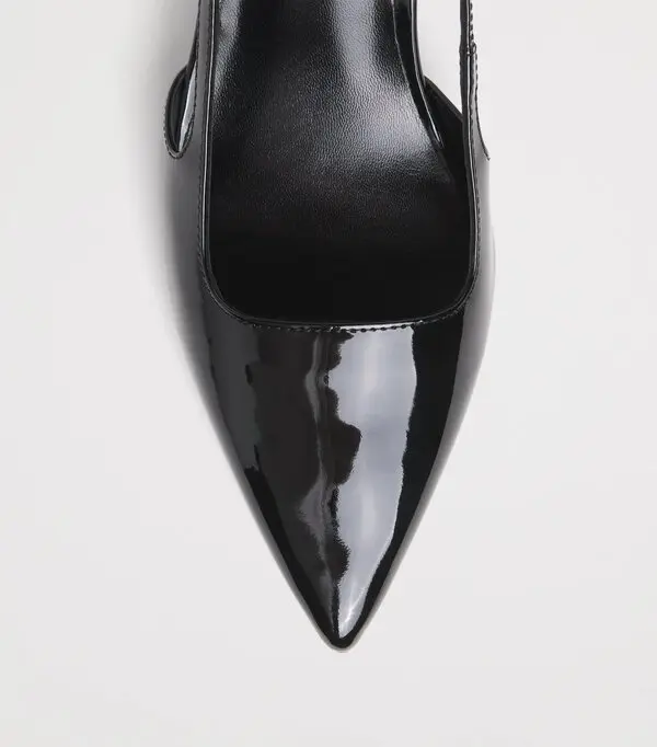 Maje Patent Leather Slingback Pumps