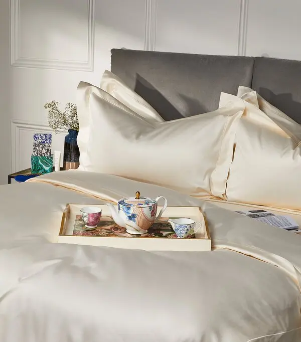 CELSO DE LEMOS Bourdon King Duvet Cover - Ivory