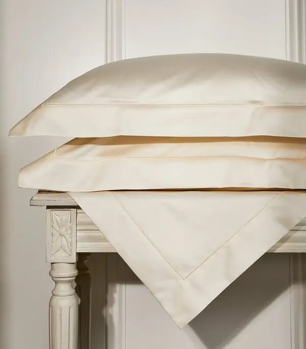 CELSO DE LEMOS Bourdon King Duvet Cover - Ivory