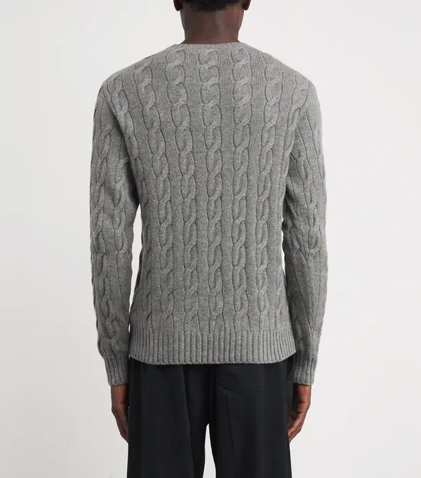 Ralph Lauren Purple Label Cashmere Cable-knit Sweater - Grey