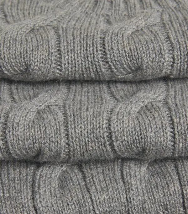 Ralph Lauren Purple Label Cashmere Cable-knit Sweater - Grey