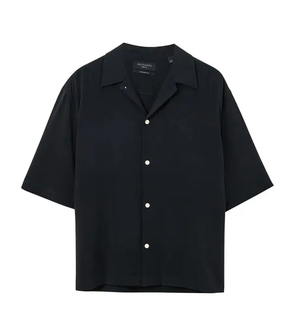 ALLSAINTS Embroidered Rialto Shirt - Black