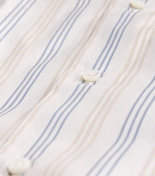 Isaia Cotton Stripe Dress Shirt