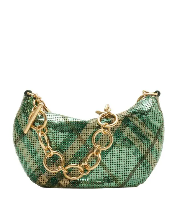 Burberry Chainmail Shoulder Bag - Green