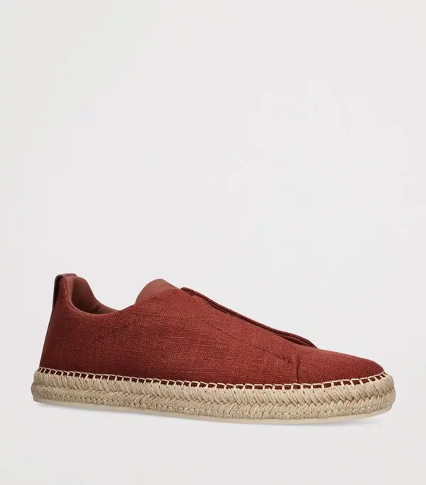 Zegna Canvas Triple Stitch Espadrilles