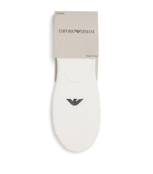 Emporio Armani Invisible Logo Socks - White