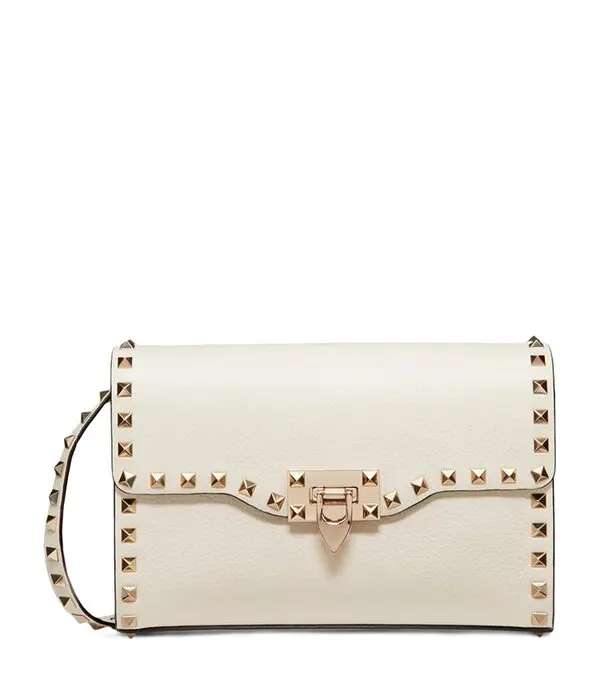 Valentino Garavani Rockstud Cross-body Bag - Ivory