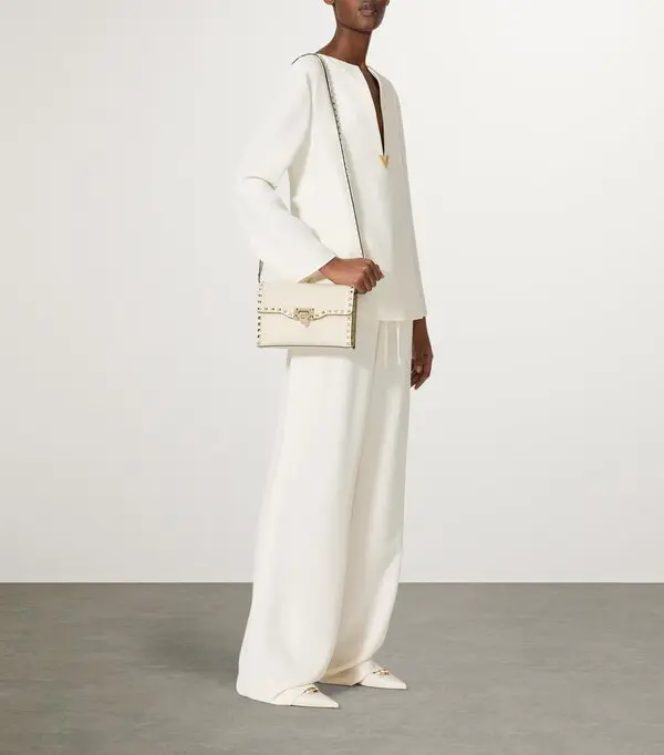Valentino Garavani Rockstud Cross-body Bag - Ivory