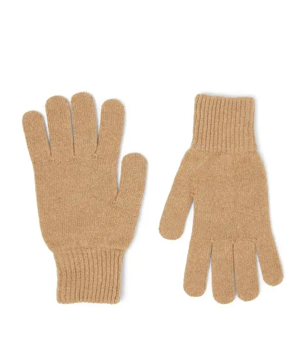 Sunspel Cashmere Gloves - Brown