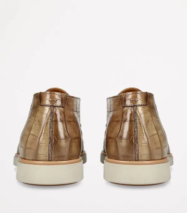 Magnanni Crocodile Pariaso Mid-top Loafers