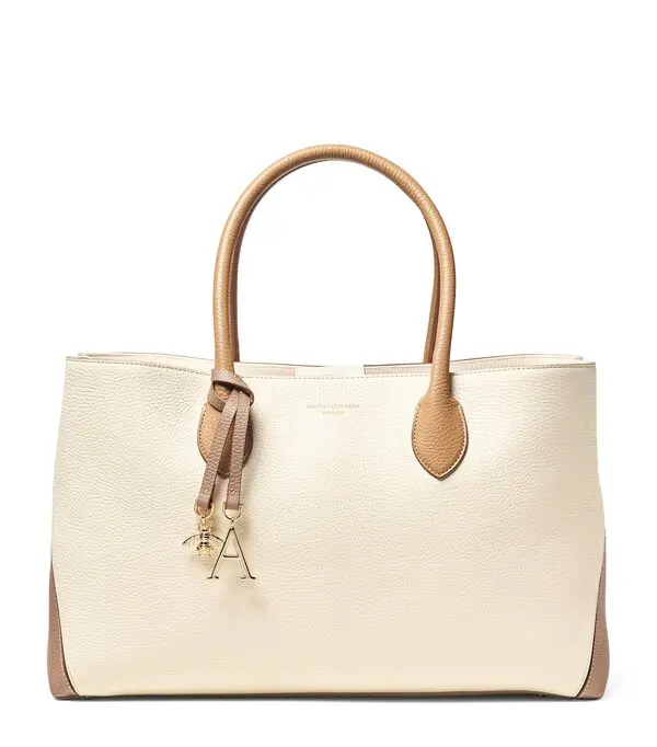 ASPINAL OF LONDON Leather London Tote Bag - Neutral