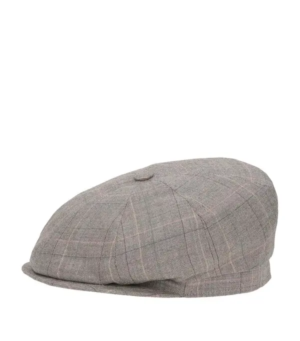 Borsalino Wool Cesare Flat Cap - Grey