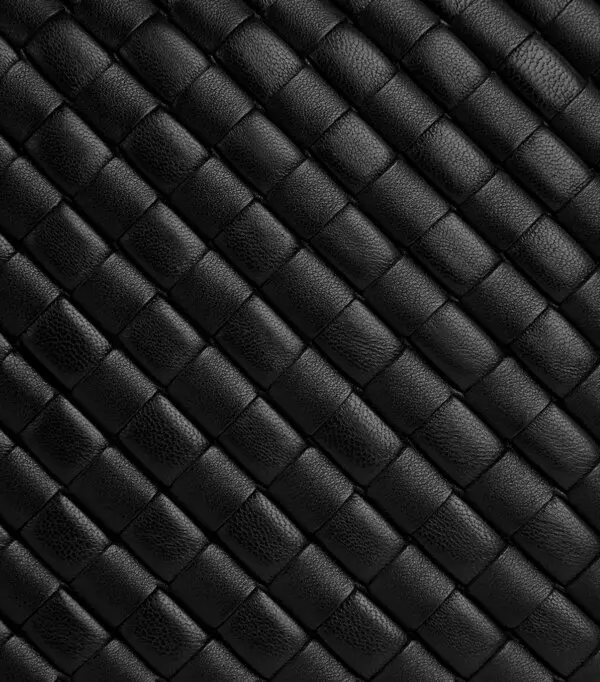 Bottega Veneta Intrecciato Leather Veneta Shoulder Bag - Black