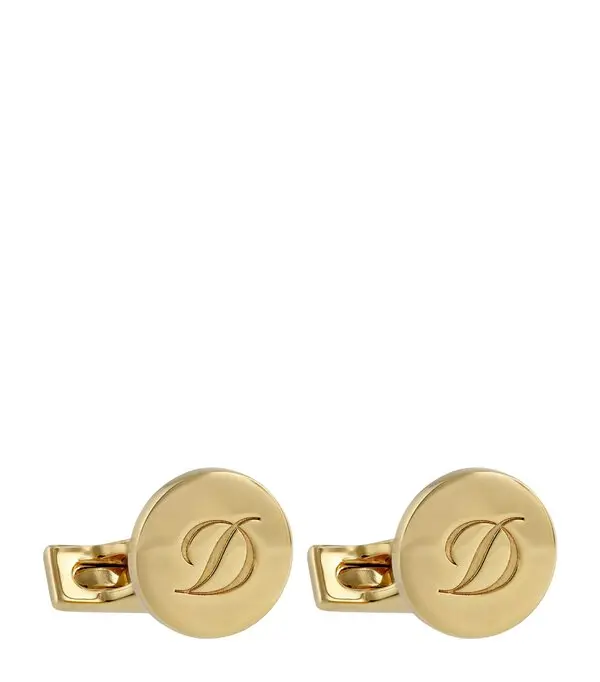 S.t. Dupont Iconic Monogram Cufflinks - Gold