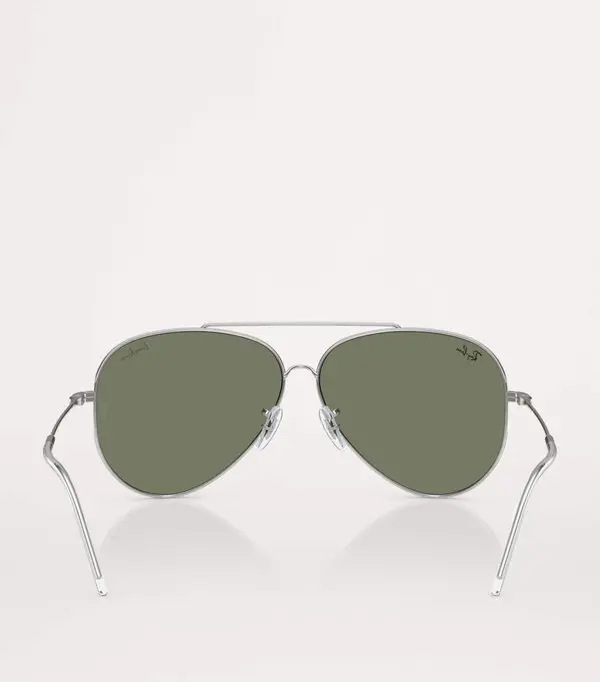 Ray-ban X Lenny Kravitz Aviator Sunglasses - Silver