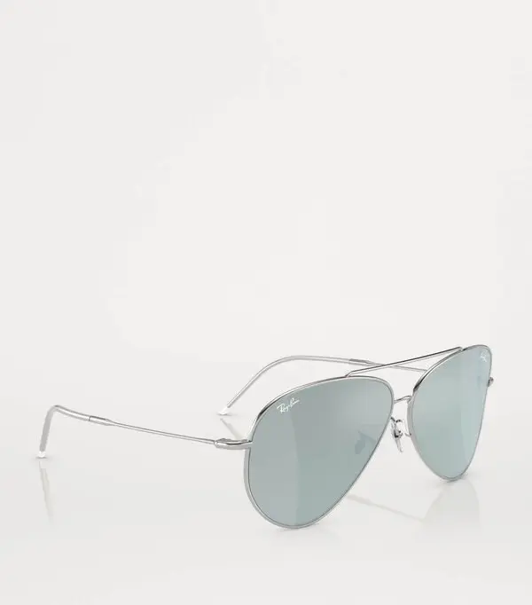 Ray-ban X Lenny Kravitz Aviator Sunglasses - Silver