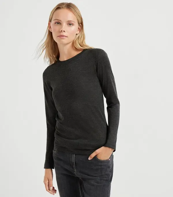 Brunello Cucinelli Cashmere-silk Sweater - Black