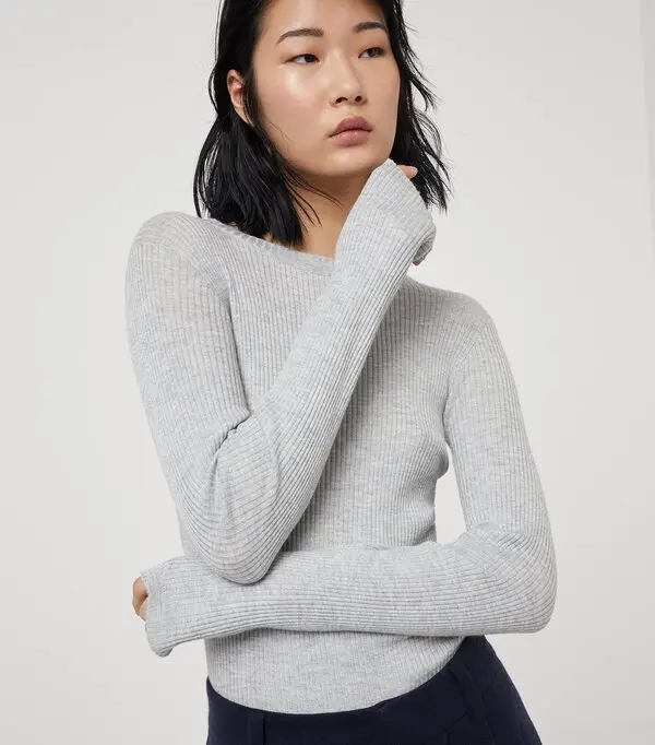 Brunello Cucinelli Cashmere-blend Sparkle Sweater - Grey