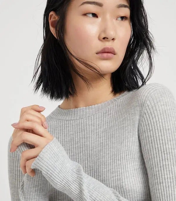 Brunello Cucinelli Cashmere-blend Sparkle Sweater - Grey