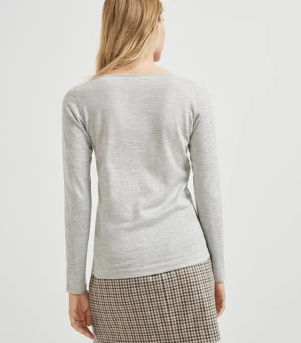 Brunello Cucinelli Cashmere-silk Blend Sweater - Grey