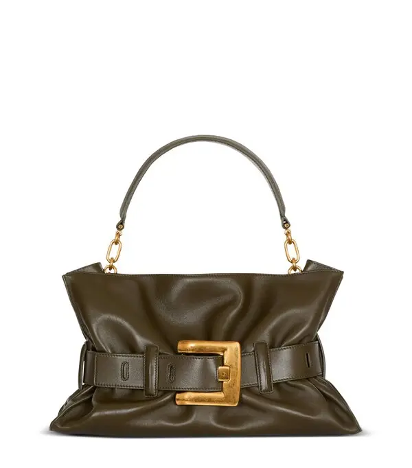 Balmain Medium Leather Anthem Shoulder Bag