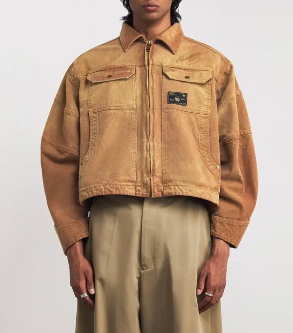 WILLY CHAVARRIA Cotton Canvas Stockton Jacket - Green