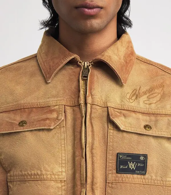 WILLY CHAVARRIA Cotton Canvas Stockton Jacket - Green