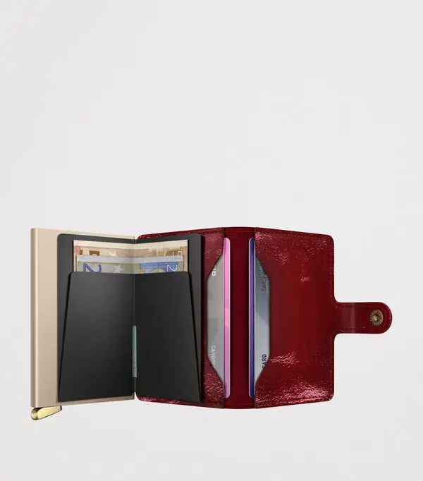 SECRID Leather Miniwallet - Red