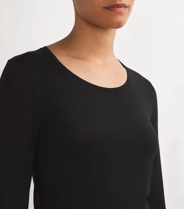 Falke Long-sleeve Daily Climawool T-shirt - Black