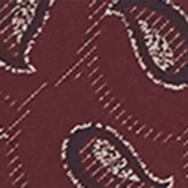 Giorgio Armani Silk Paisley Jacquard Neck Tie - Red
