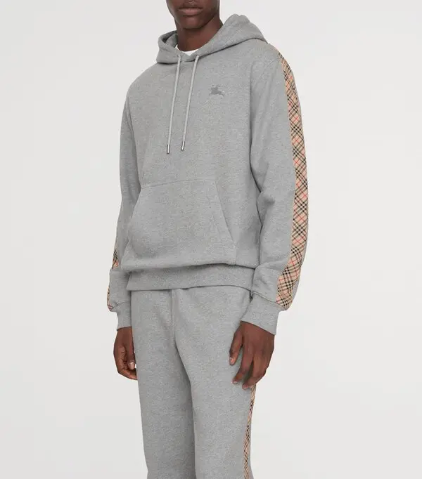 Burberry Cotton Check-trim Hoodie