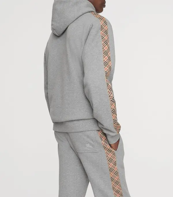 Burberry Cotton Check-trim Hoodie