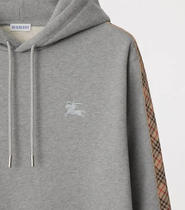 Burberry Cotton Check-trim Hoodie