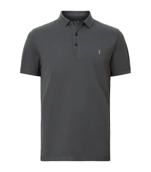 ALLSAINTS Organic Cotton Reform Polo Shirt - Grey
