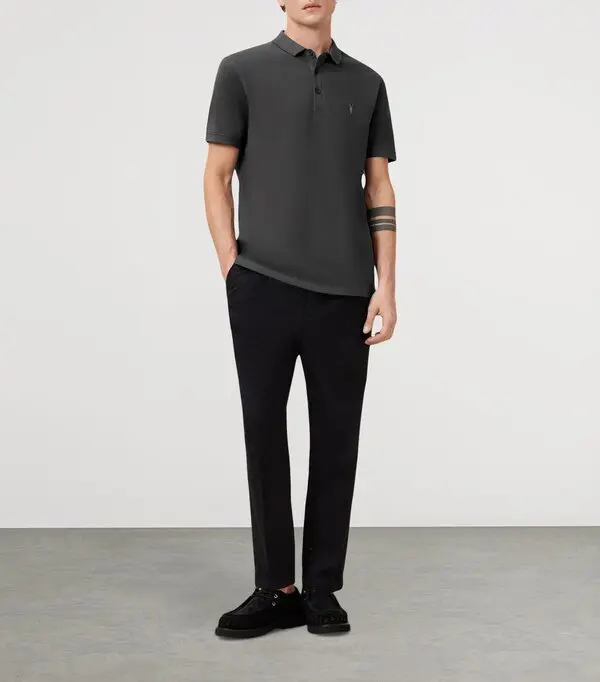 ALLSAINTS Organic Cotton Reform Polo Shirt - Grey