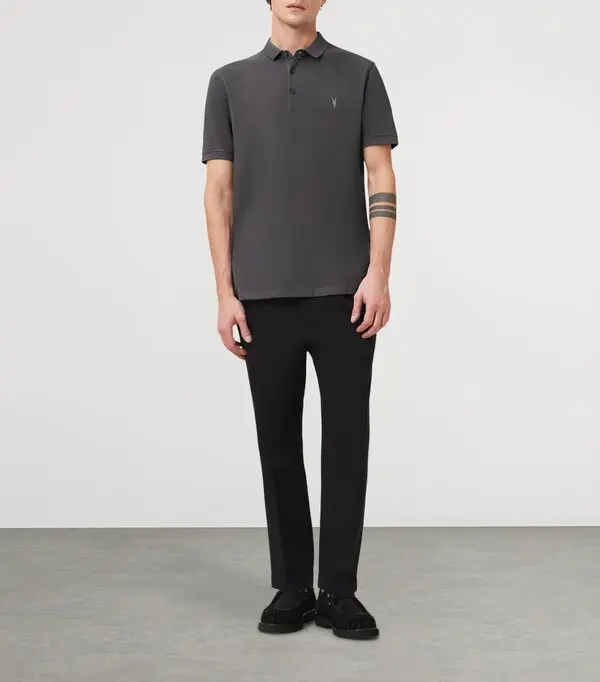 ALLSAINTS Organic Cotton Reform Polo Shirt - Grey