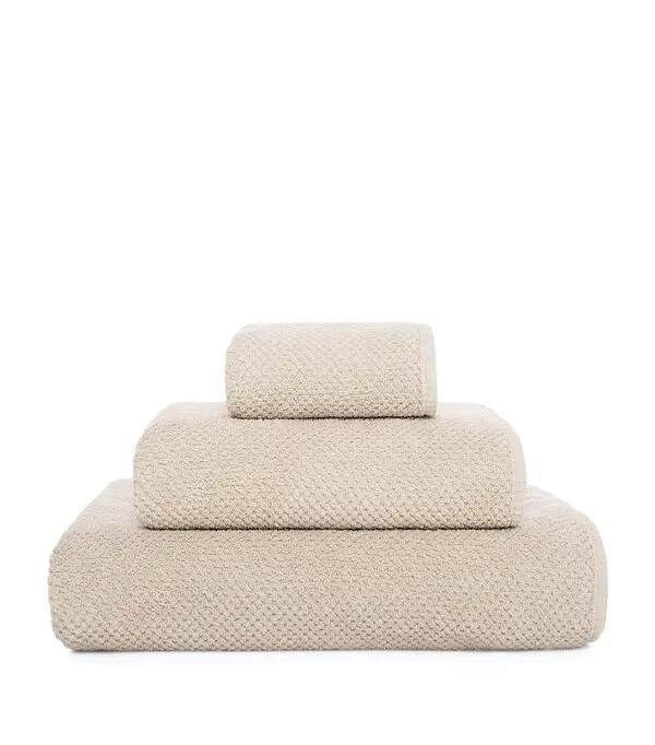 GRACCIOZA Bee Waffle Bath Towel - Grey