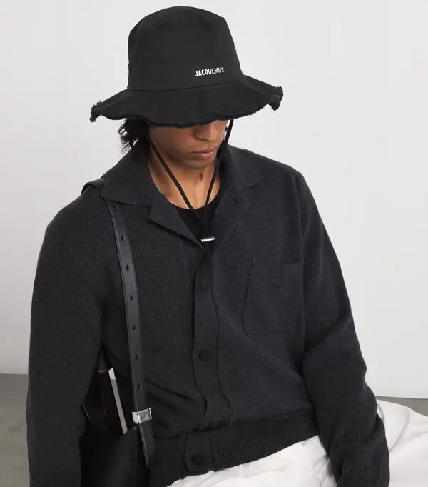 Jacquemus Artichaut Logo Bucket Hat - Black