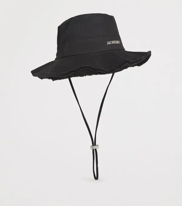 Jacquemus Artichaut Logo Bucket Hat - Black