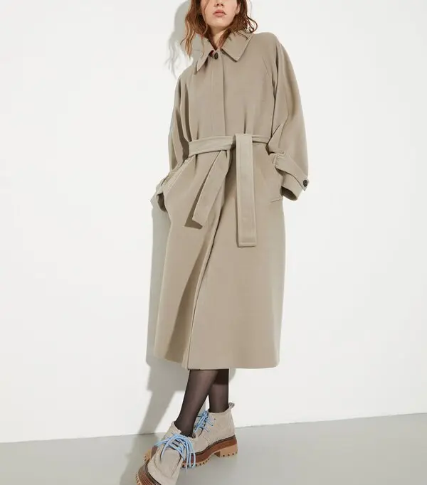 Max & Co. Wool-cashmere Wrap Coat