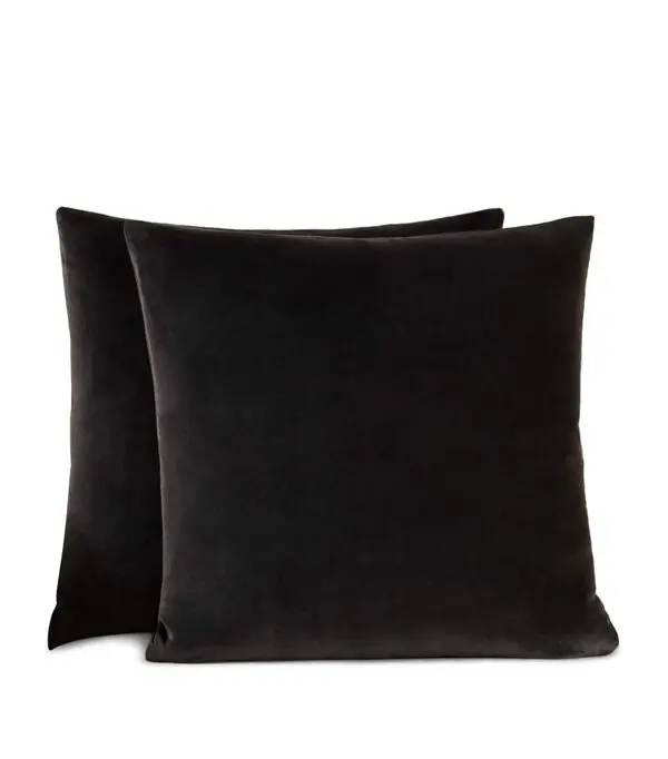 Frette Luxury Velvet Cushion Cover - Grey