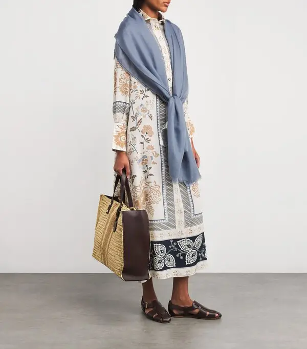 Eleventy Cashmere Scarf - Beige