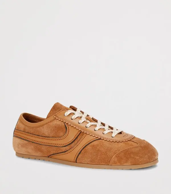 Dries Van Noten Suede Dustin Sneakers - Beige