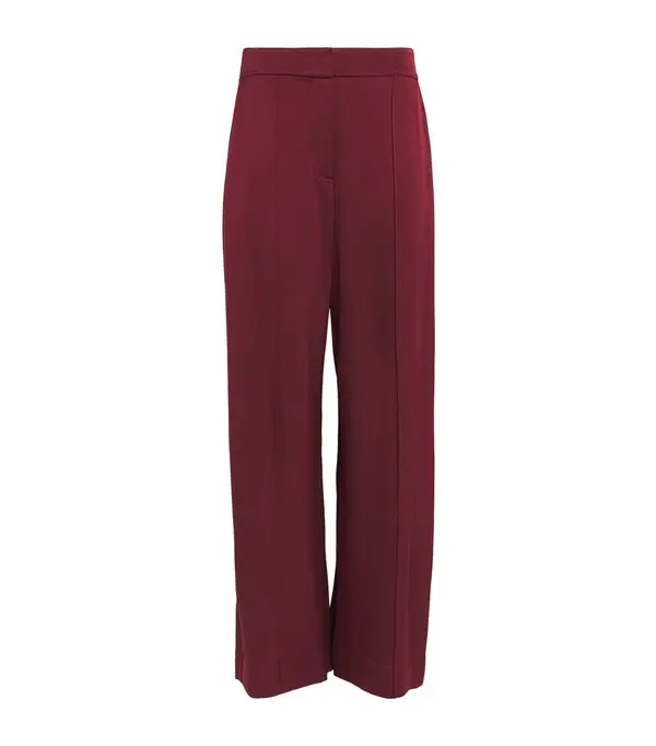 Simkhai Satin Wide-leg Trousers - Red