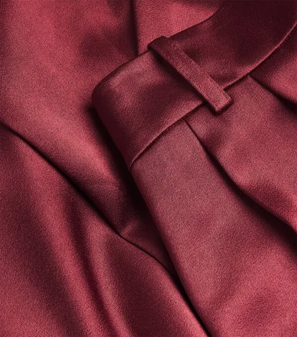 Simkhai Satin Wide-leg Trousers - Red